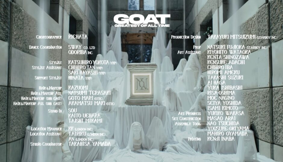 Number_i｜GOATのMVの振付師(コレオ)は誰？RIEHATAも出ている？